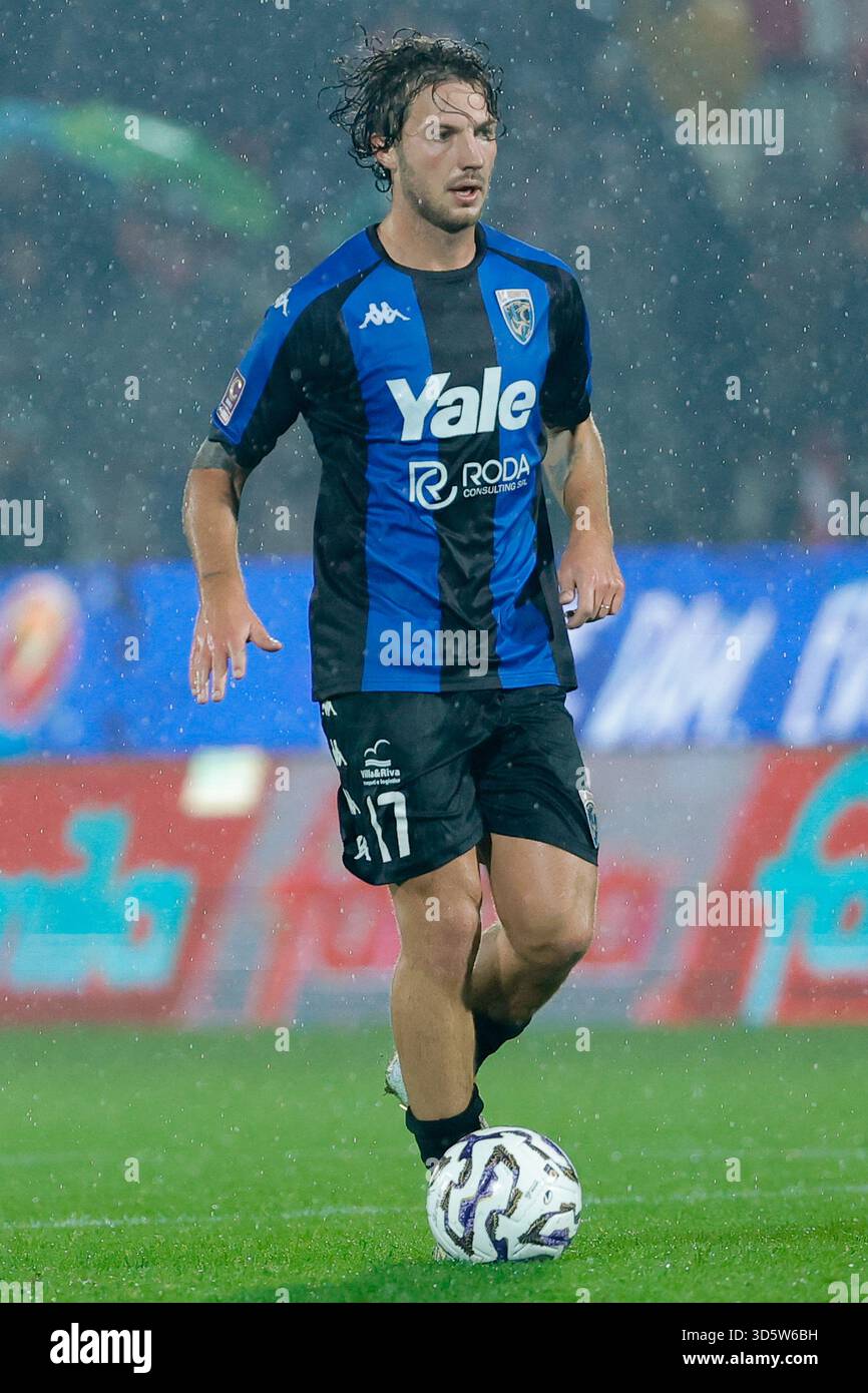 Andrea Bonetti of AC Renate seen in action during the Italian Serie C ...