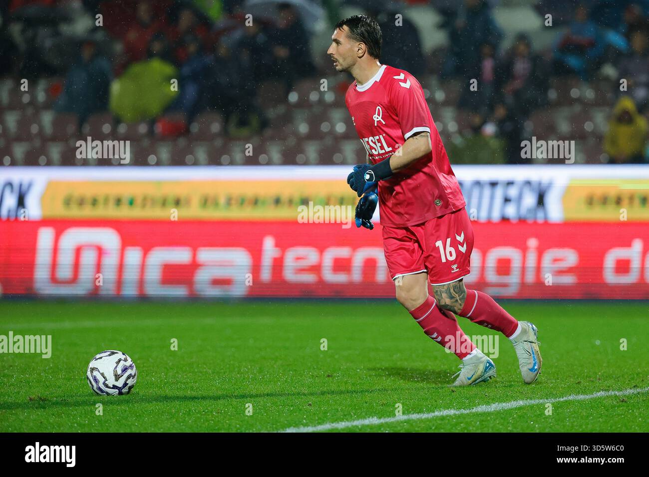 Riccardo Gagno of L.R. Vicenza seen in action during the Italian Serie ...