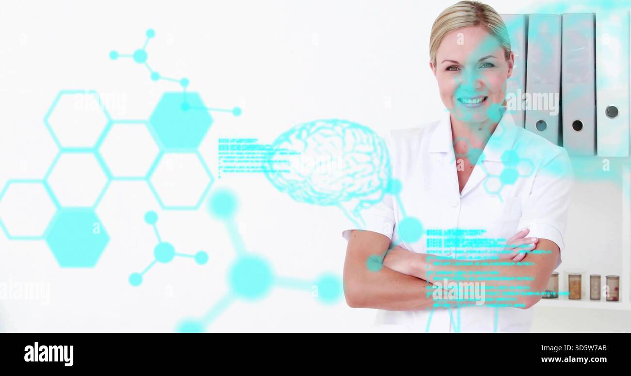 Woman standing in clinic wearing hi-res stock photography and images ...