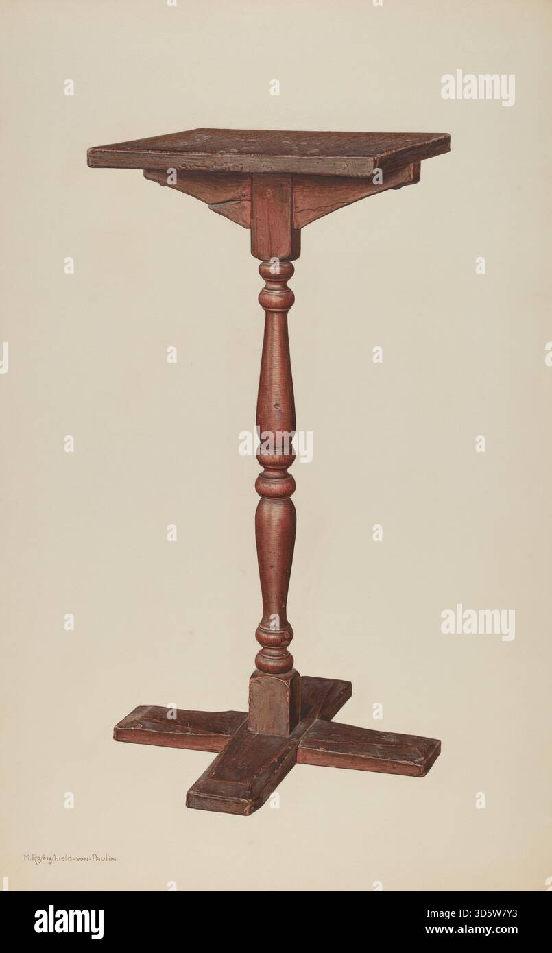 This candle stand by M. Rosenshield von Paulin, circa 1940, is made of ...