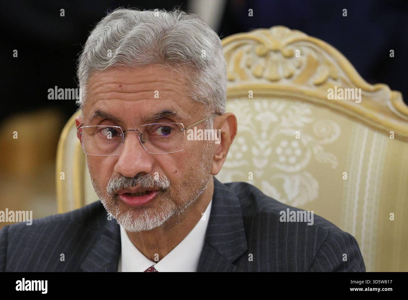 Indian Foreign Minister Subrahmanyam Jaishankar speaks during his ...