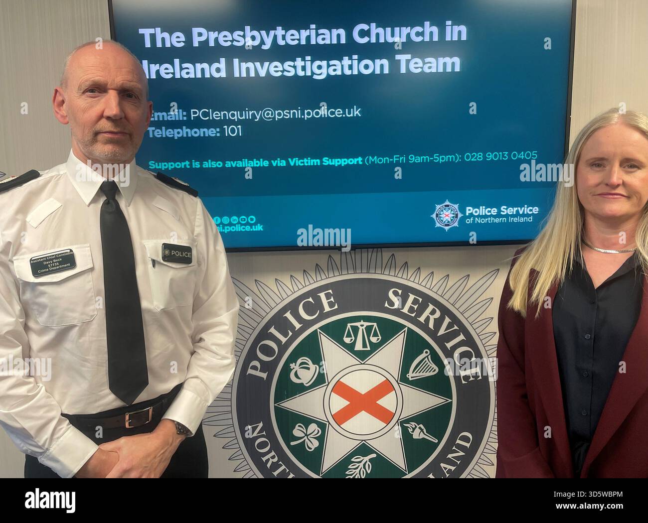 PSNI ACC Davy Beck (left) and Commissioner Designate for Victims of ...