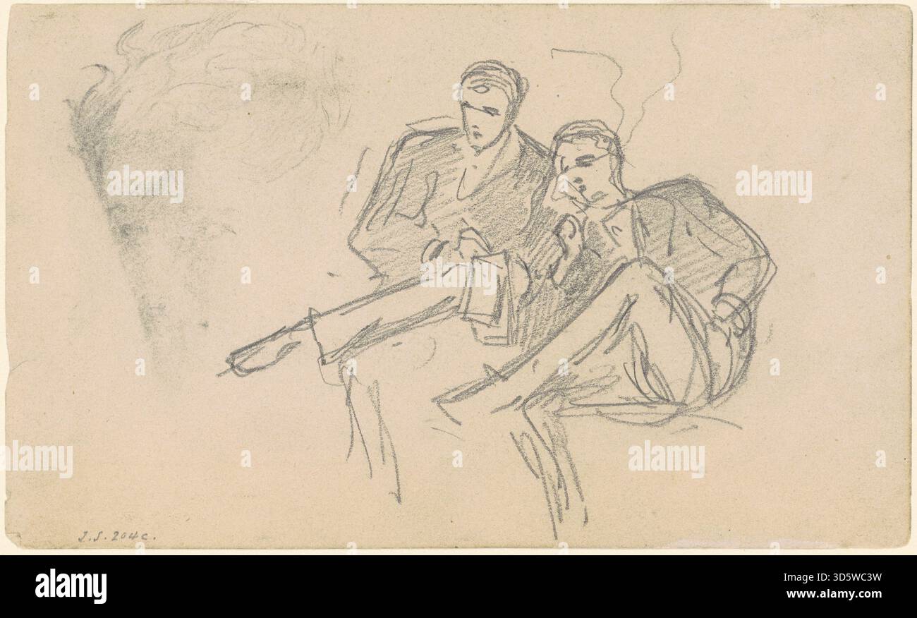A circa 1874–1877 watercolor and pencil study by John Singer Sargent ...