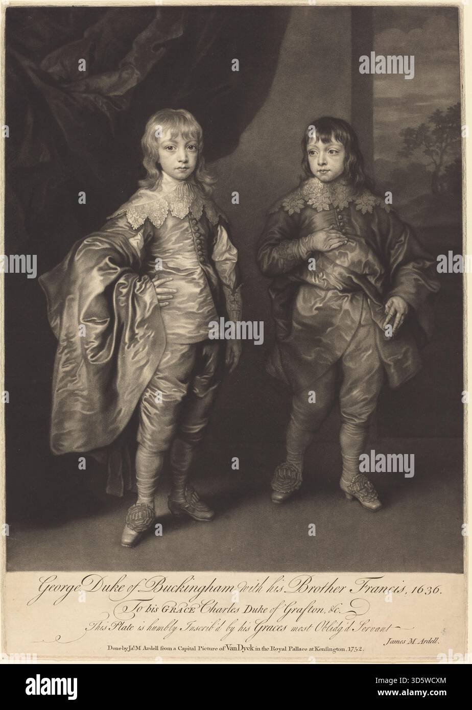 A 1752 engraving by James MacArdell, after a painting by Sir Anthony ...