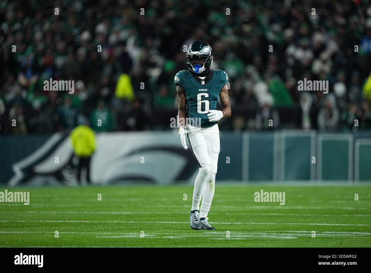 Philadelphia Eagles' Devonta Smith in action during an NFL football ...