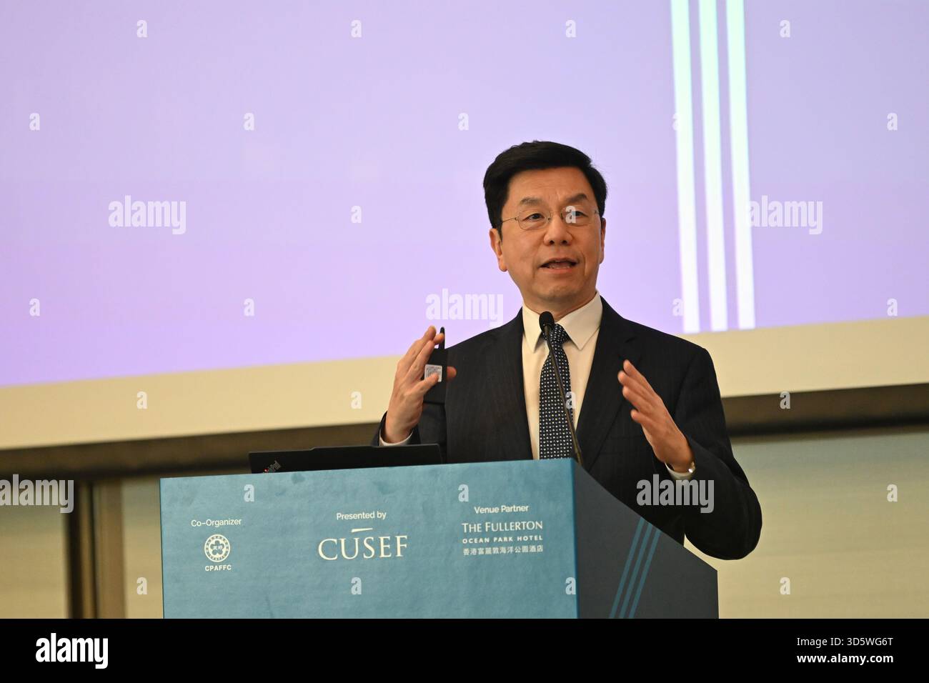 Kai-Fu Lee, chief executive officer of 01.AI company, speaking on the ...