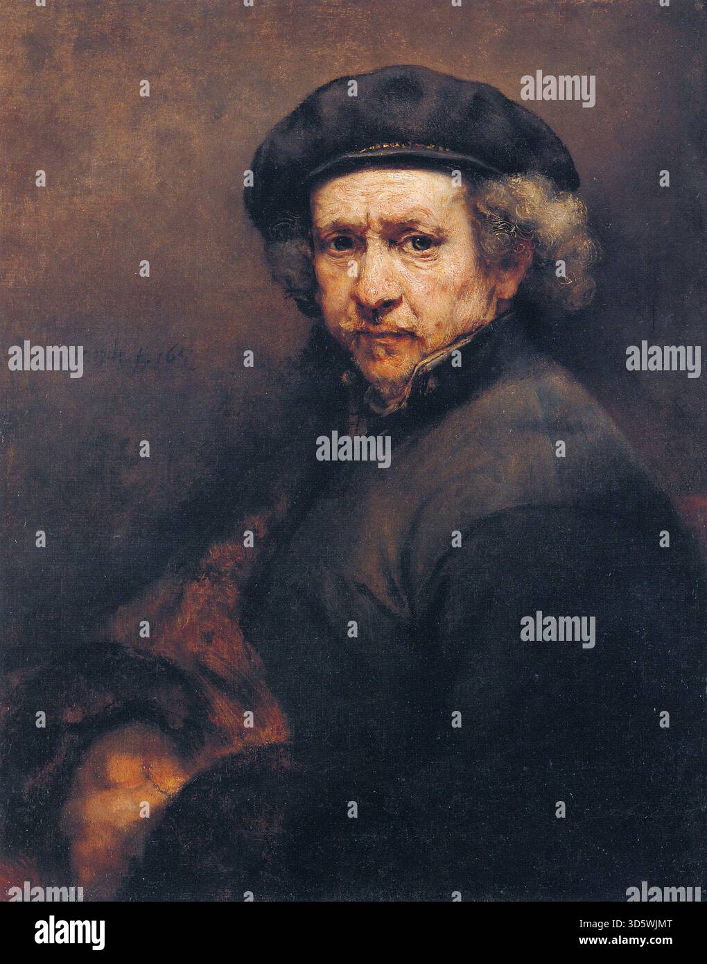 This self-portrait by Rembrandt demonstrates his mastery of chiaroscuro ...