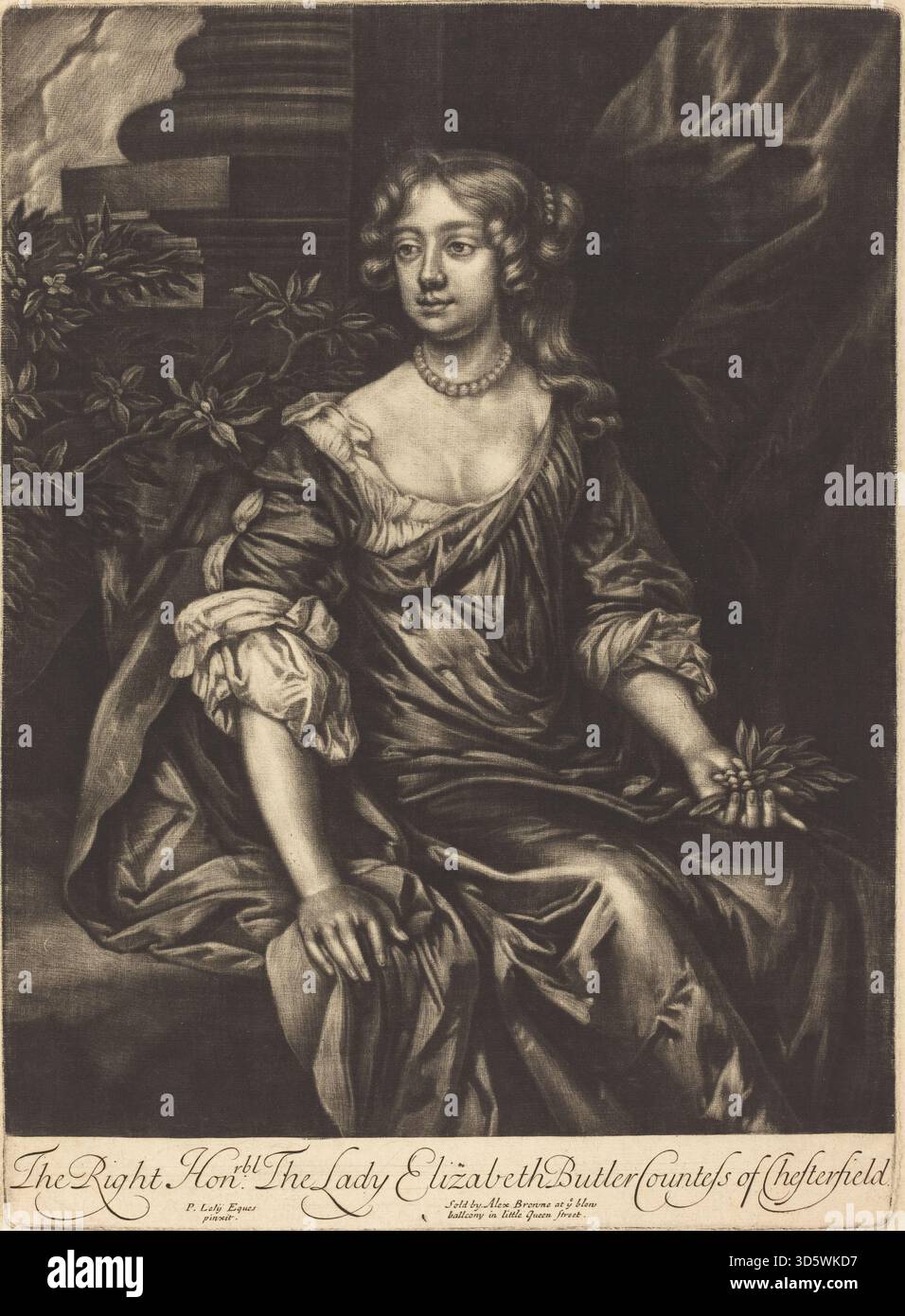 The Right Honorable Lady Elizabeth Butler, engraved by Alexander Browne ...