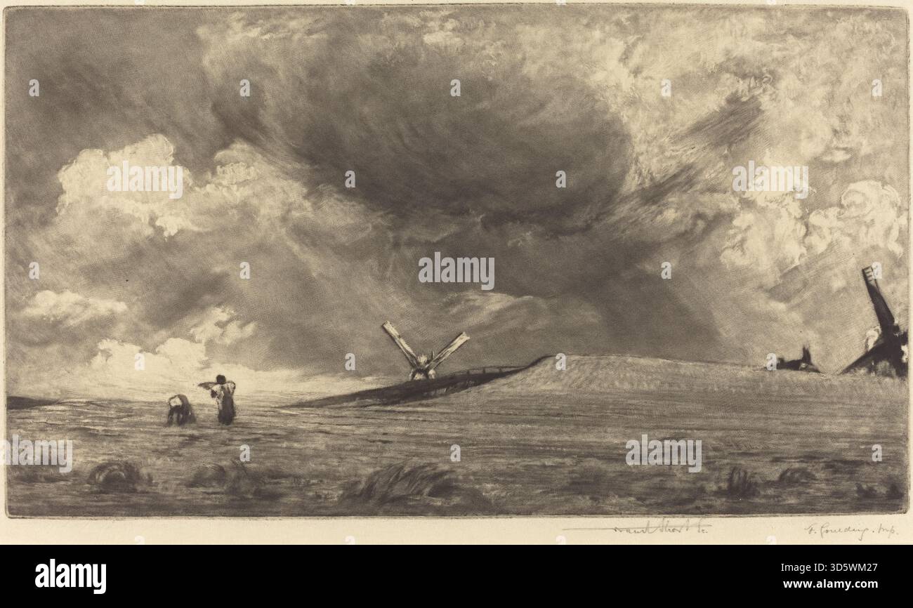 This print, created by Frank Short after John Constable in 1898 ...
