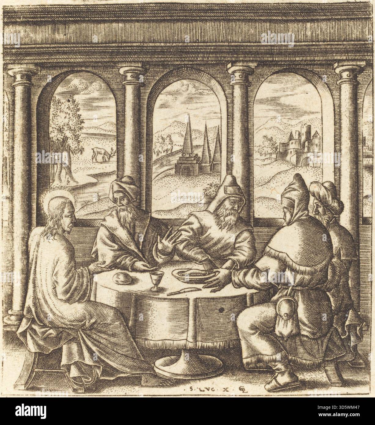 This 16th-century print by Léonard Gaultier, circa 1576–1580, depicts ...