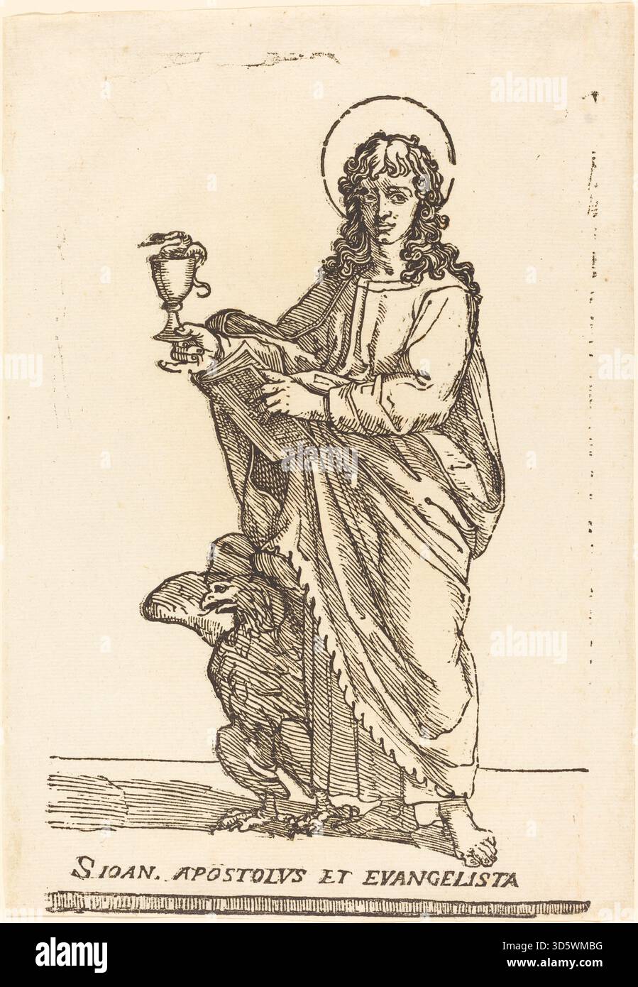 Jacques Stella's painting of Saint John illustrates the saint with ...