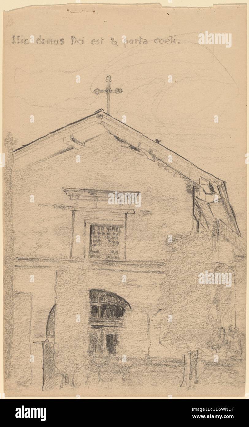 Painting by Arthur B. Davies, 1913, showing Mission Dolores in San ...