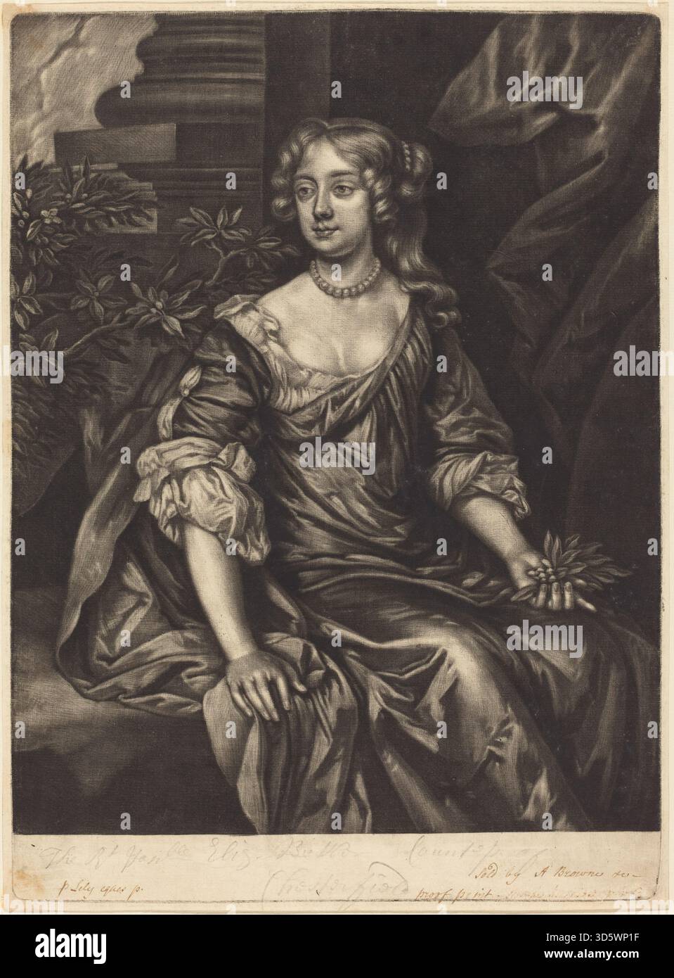 The Right Honorable Lady Elizabeth Butler, engraved by Alexander Browne ...