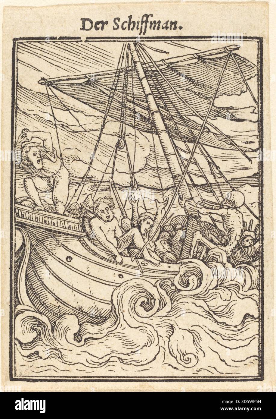 A portrait by Hans Holbein the Younger depicting a seaman or shipman ...