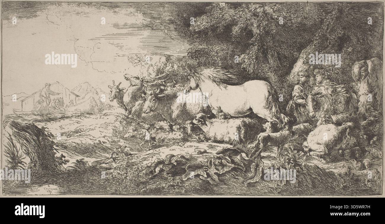 This painting by Giovanni Benedetto Castiglione, circa 1650–1655 ...