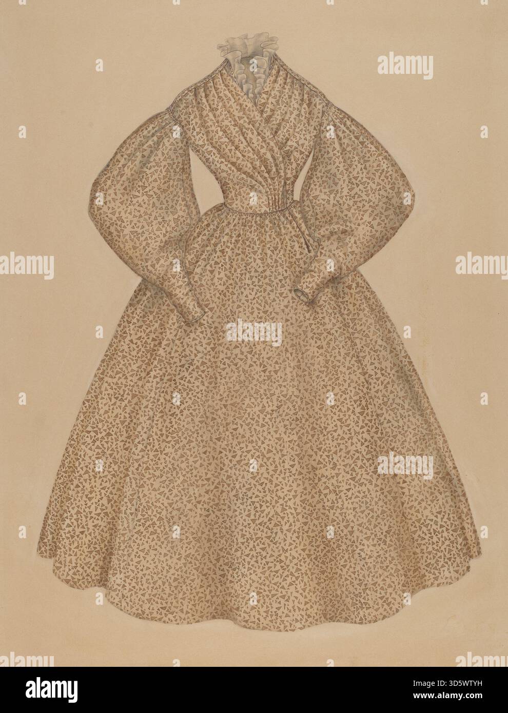 This dress by Melita Hofmann from 1937 is depicted with attention to ...