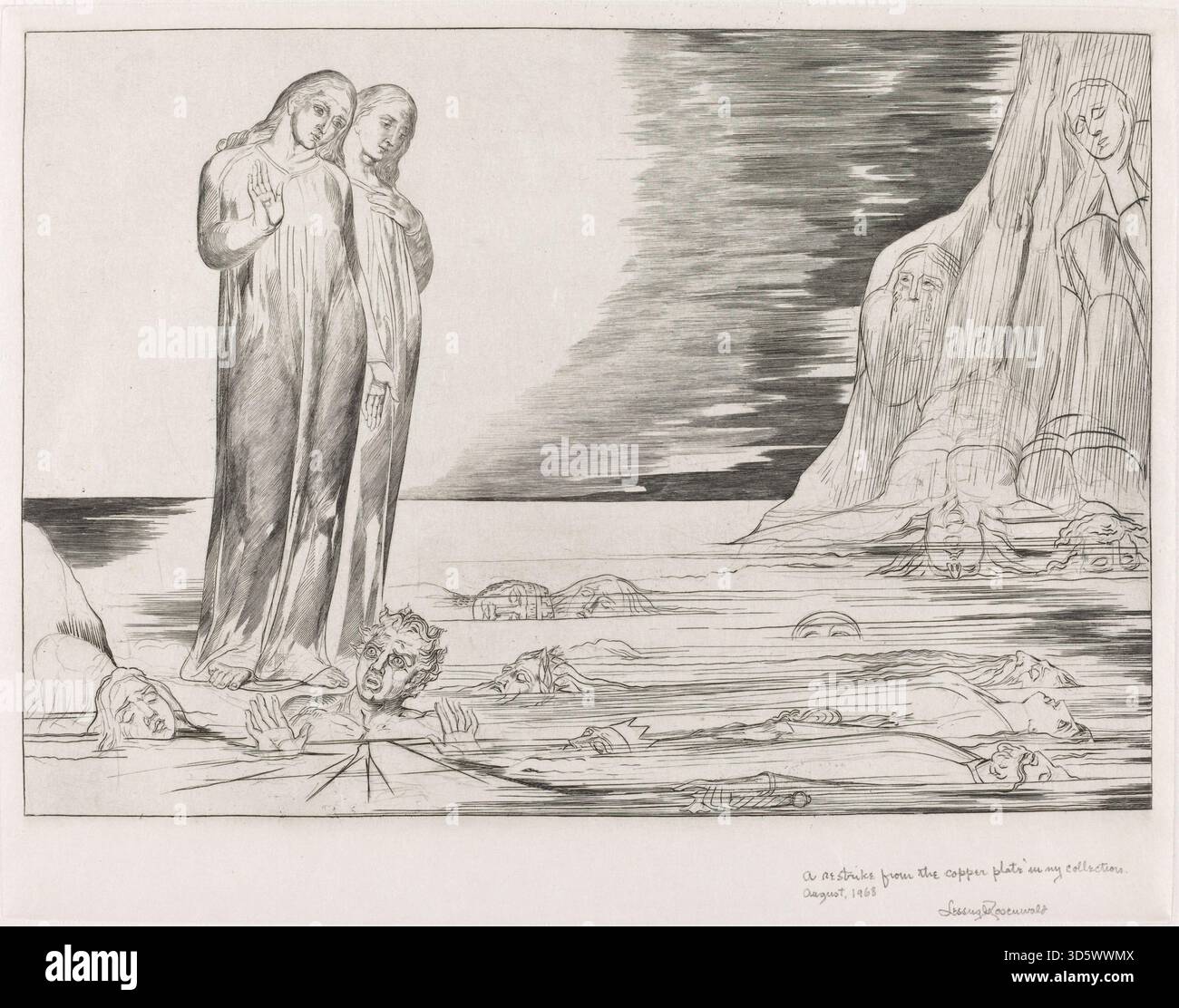 In this 1827 engraving, William Blake depicts the Circle of the ...