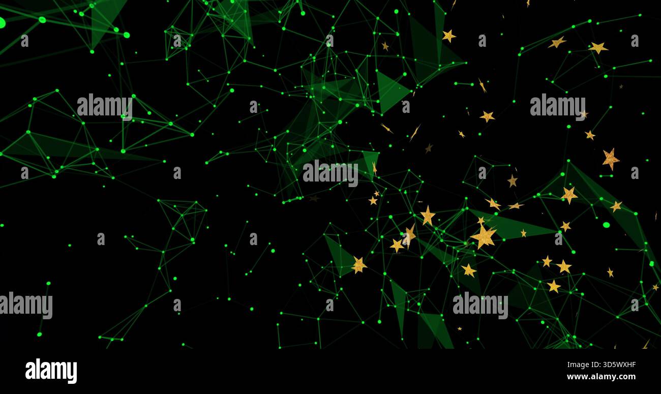 Pulsing glowing green nodes hi-res stock photography and images - Alamy