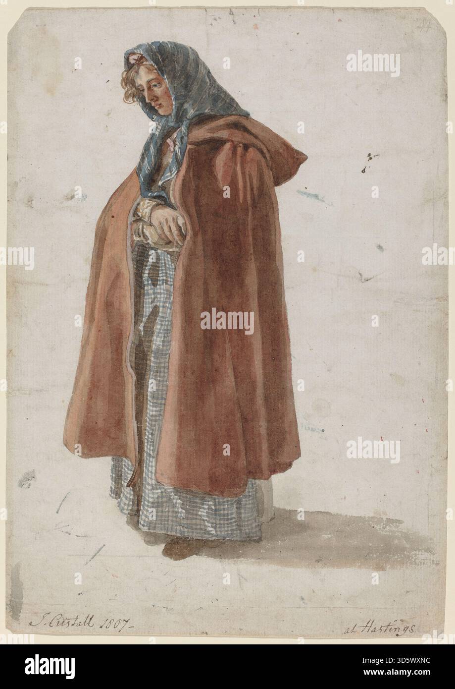 This 1807 painting by Joshua Cristall depicts a young woman wearing a ...
