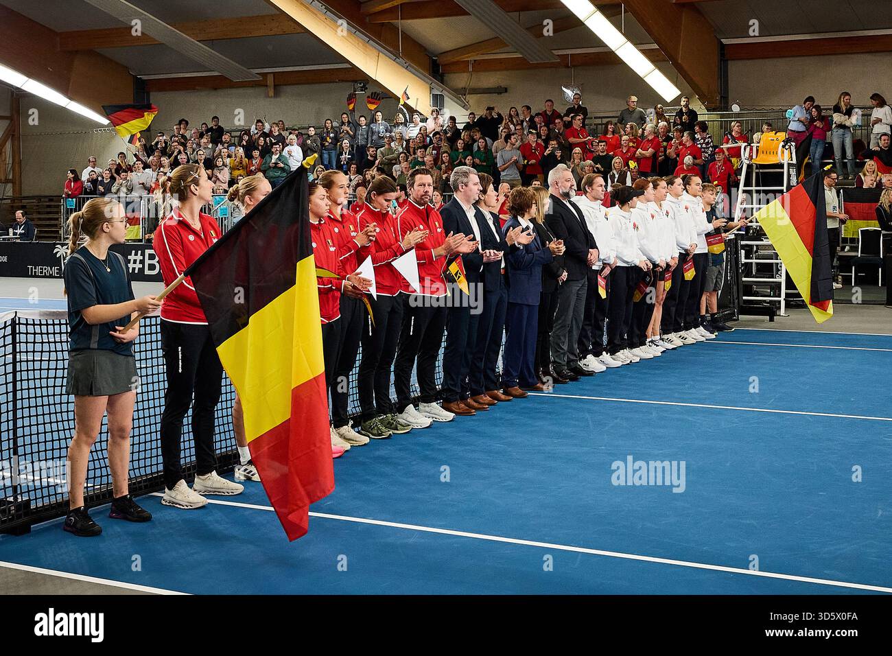 Ismaning, Bavaria, Germany. 17th Nov, 2025. Magali Kempen (BEL), Jeline ...