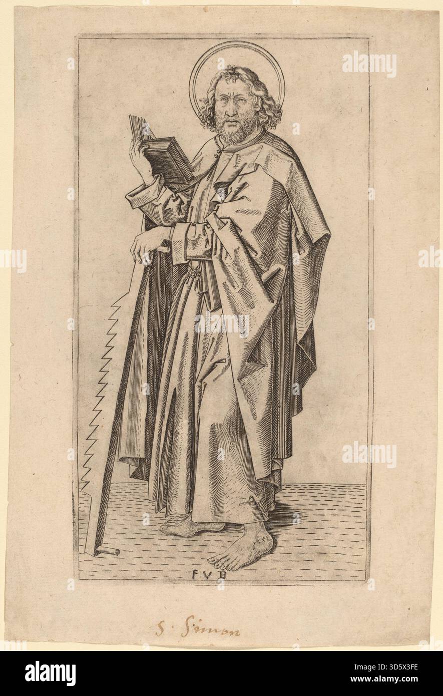 This circa 1490-1500 painting by Master FVB depicts Saint Judas ...