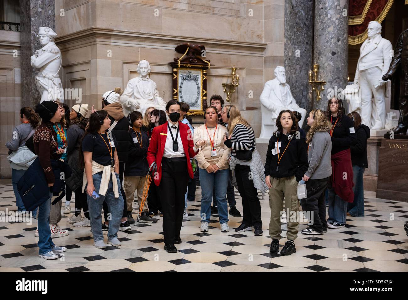 A guide leads a tour of the U.S. Capitol building Nov. 17, 2025. Public ...
