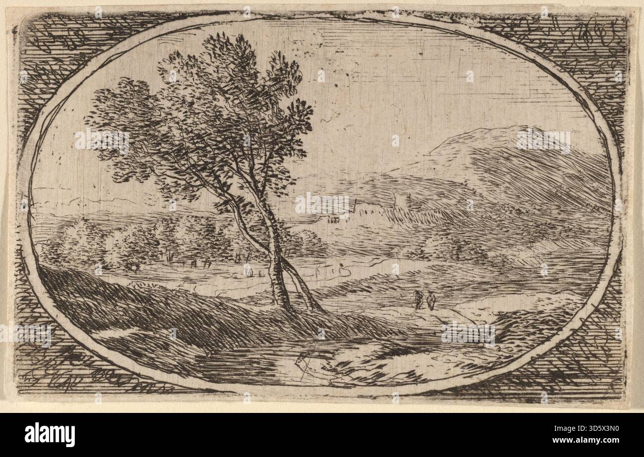 This painting by Herman van Swanevelt depicts two trees with crossed ...