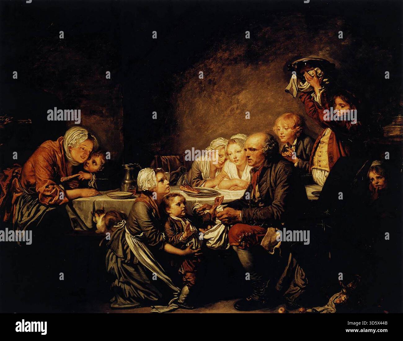 GREUZE, Jean-Baptiste (b. 1725, Tournus, d. 1805, Paris) Epiphany (Le g ...