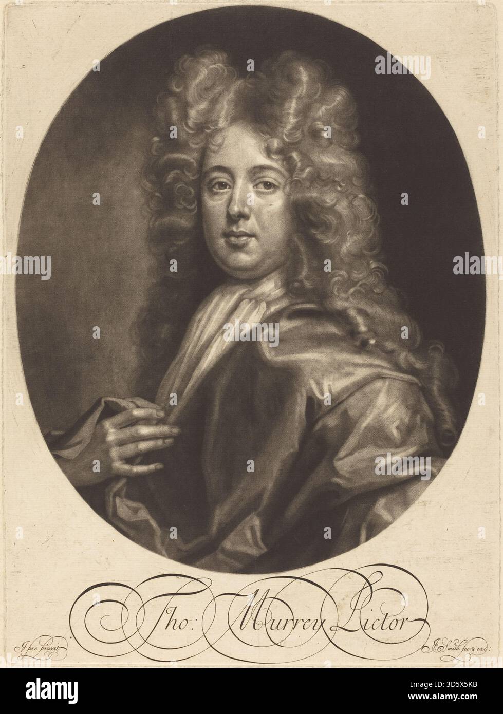 Engraving by John Smith after Thomas Murray depicting Thomas Murray in ...