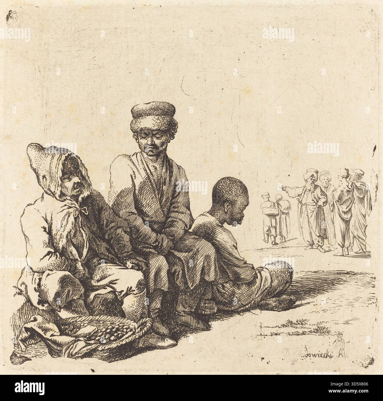 Russians and Turks by Daniel Nikolaus Chodowiecki, 1764, depicts ...