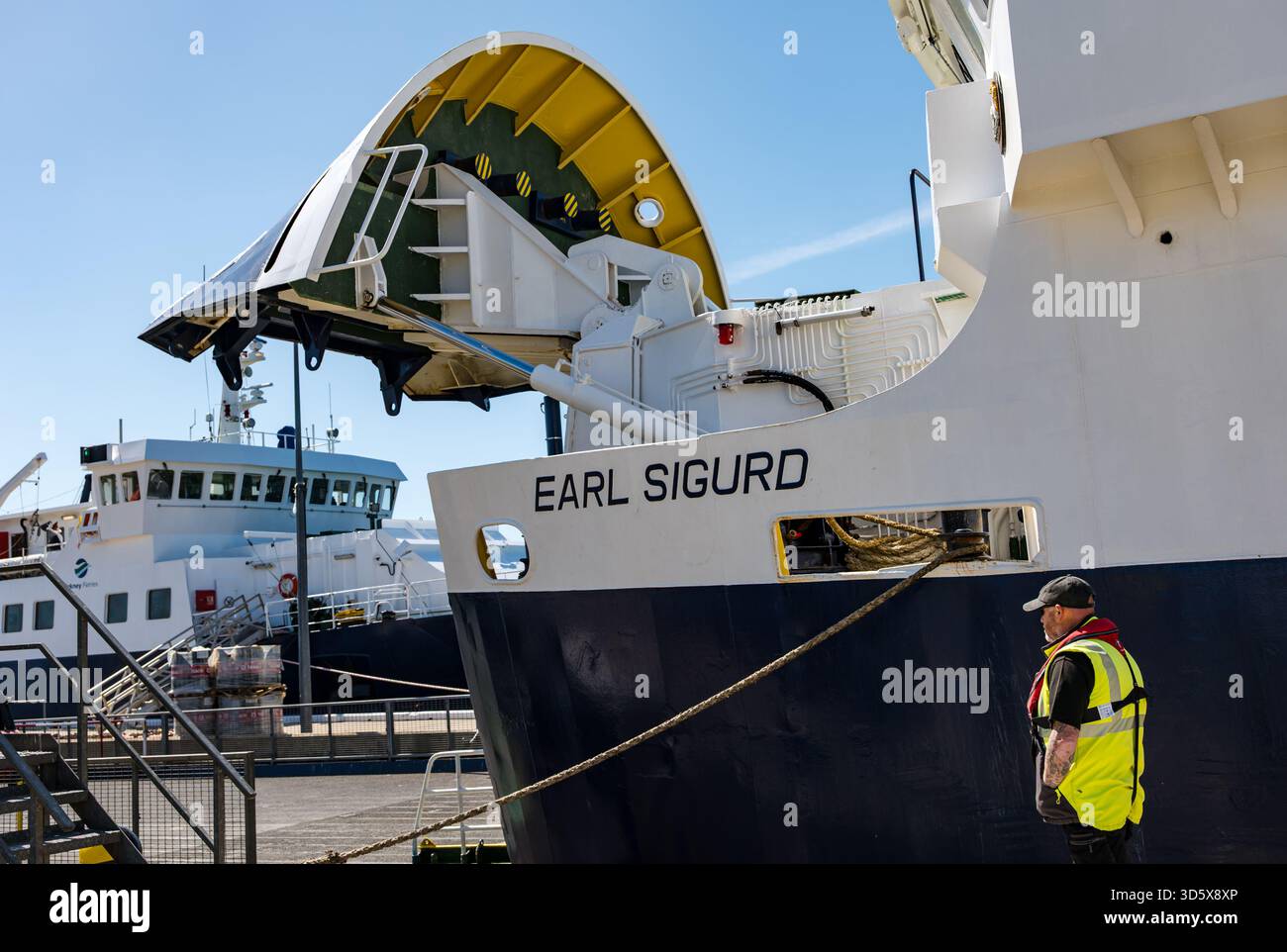 Earl Sigurd Orkney Ferries ferry in Orkney Ferry terminal, Kirkwall ...