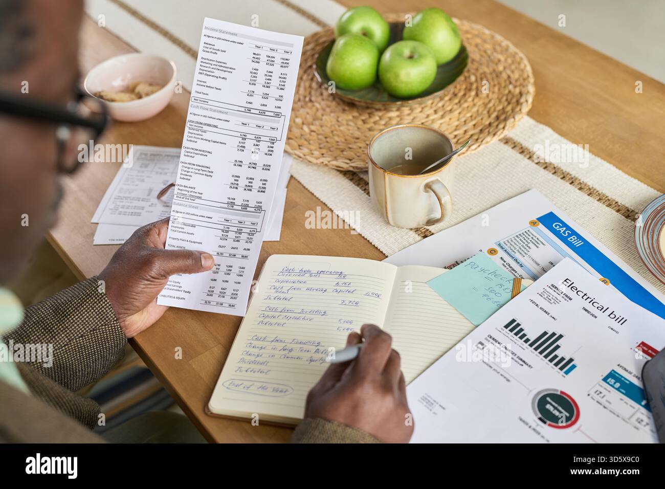 Mature black man reviewing hi-res stock photography and images - Alamy