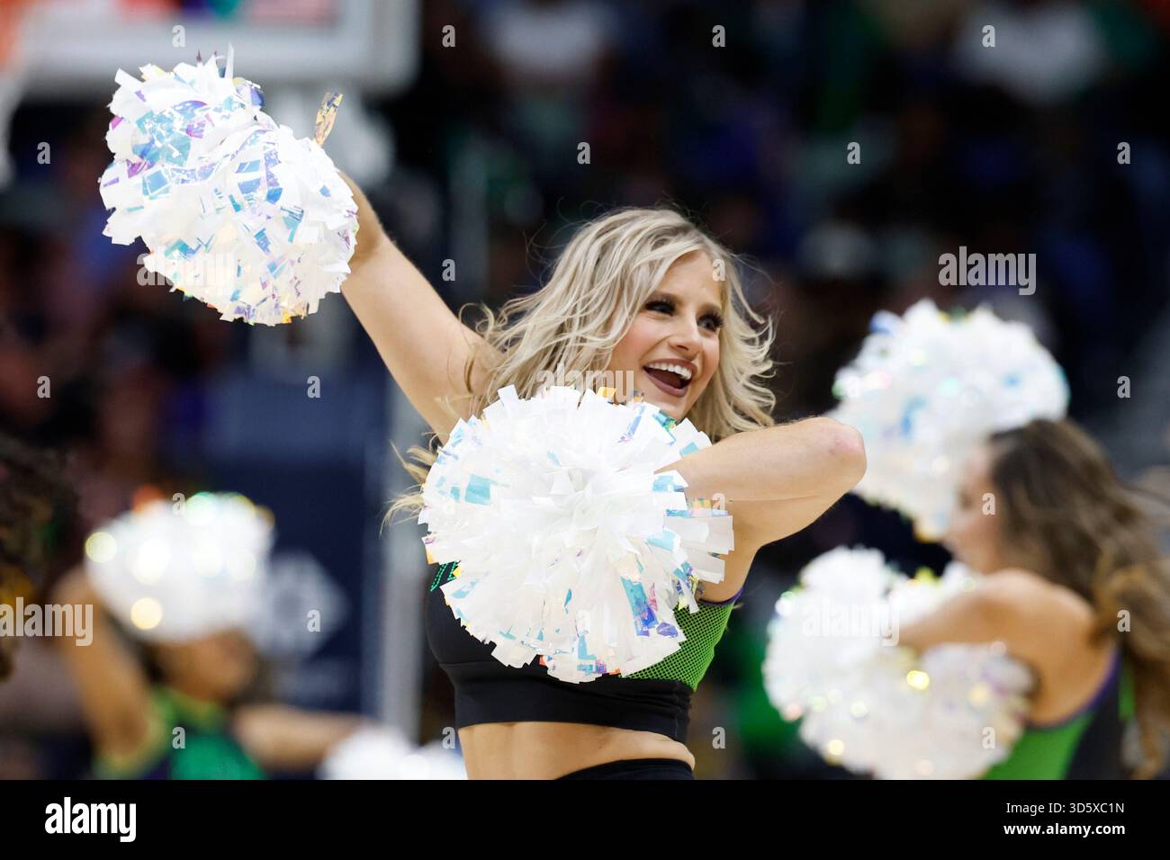 New Orleans Pelicans PelSquad performs during the third quarter of an ...