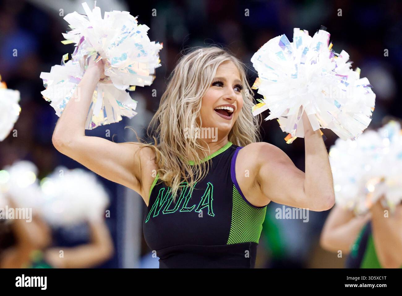 New Orleans Pelicans PelSquad performs during the third quarter of an ...