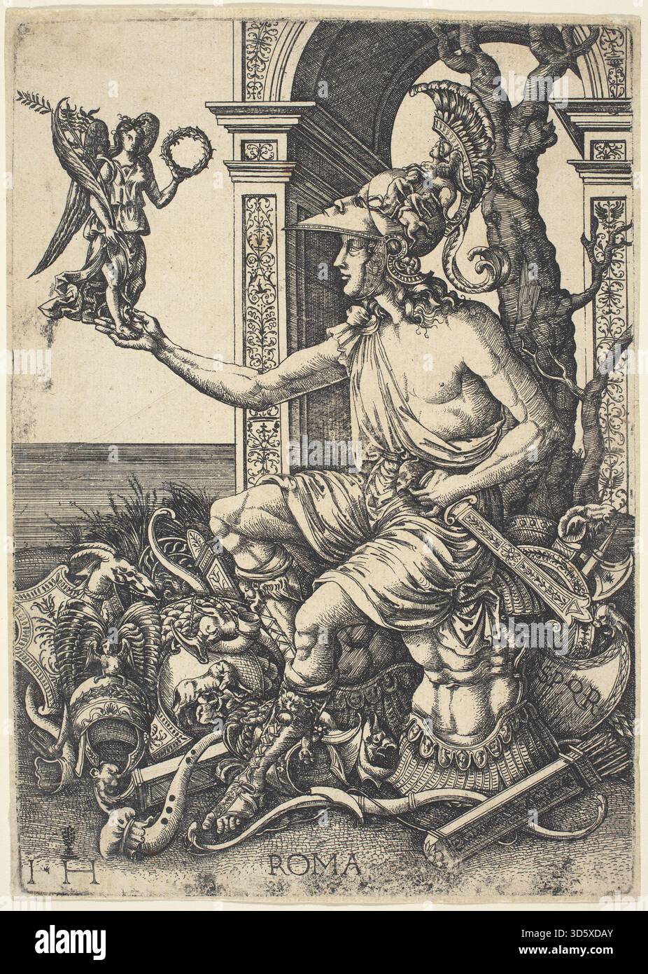 This print by Hieronymus Hopfer after Giovanni Battista Palumba depicts ...