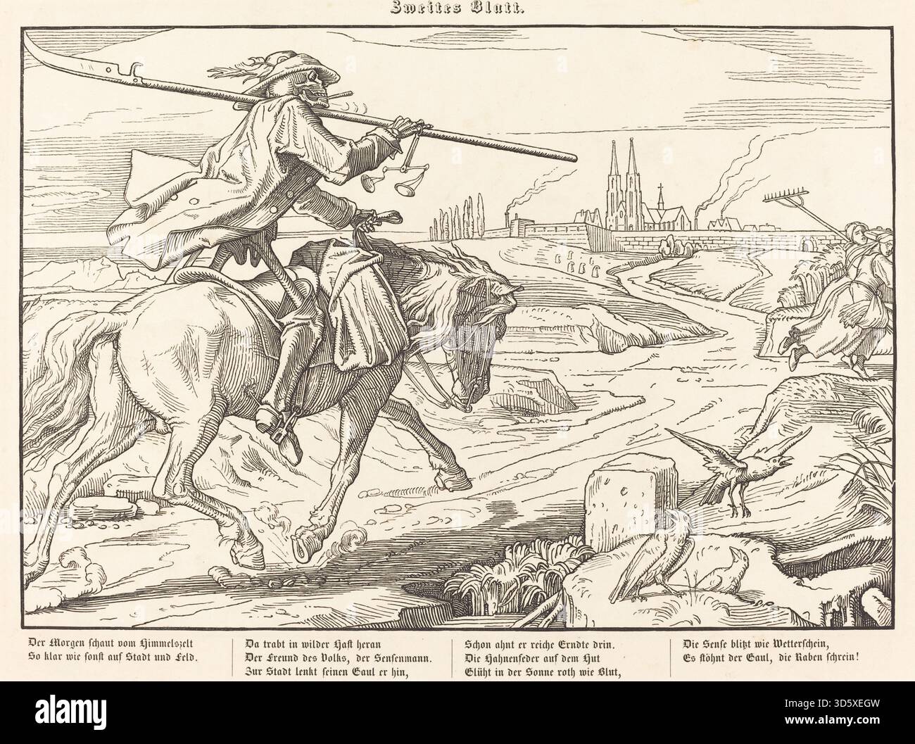 Auch ein Todtentanz II, created by Alfred Rethel in 1849, is the second ...