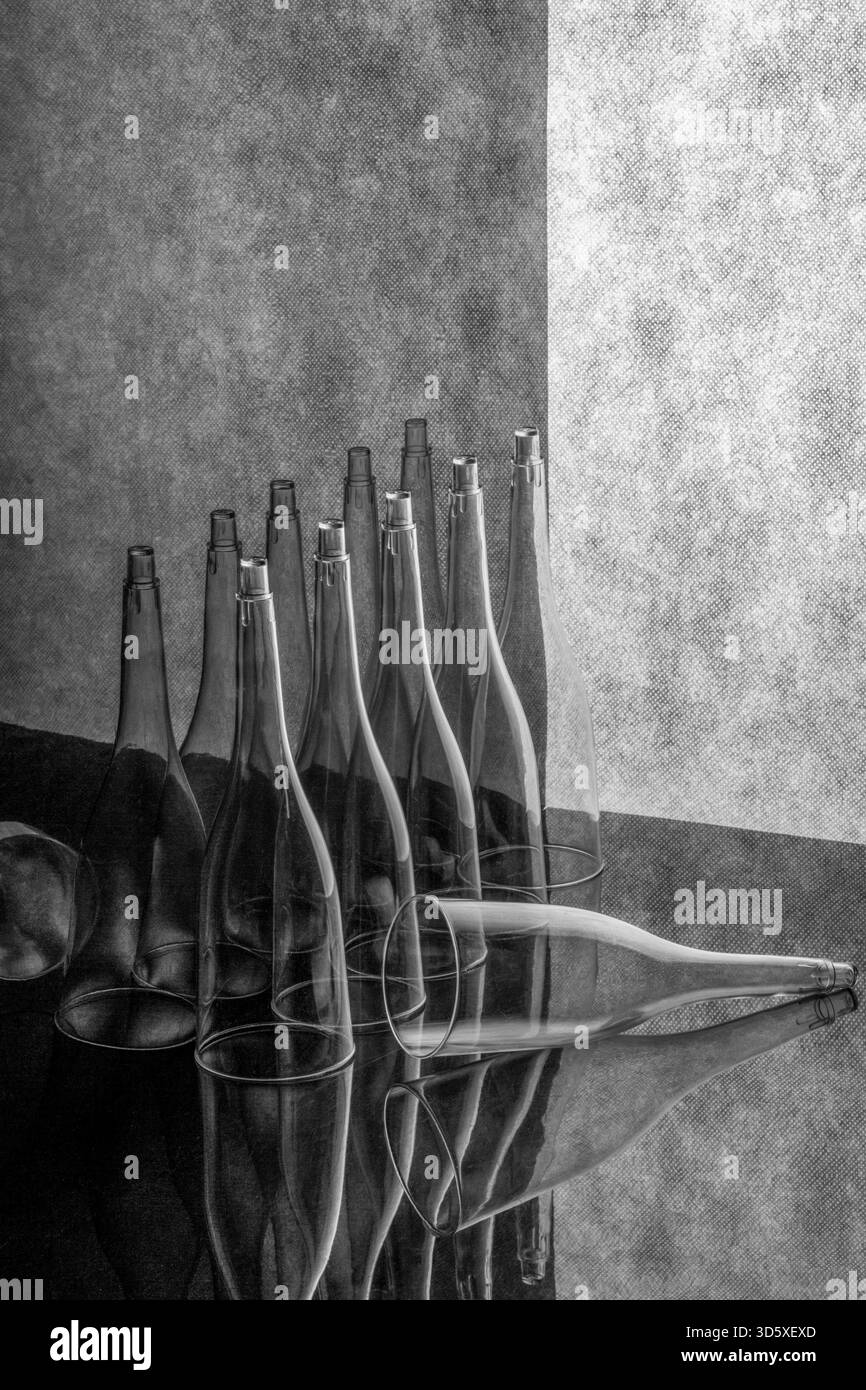 Geometric composition with figures Black and White Stock Photos ...