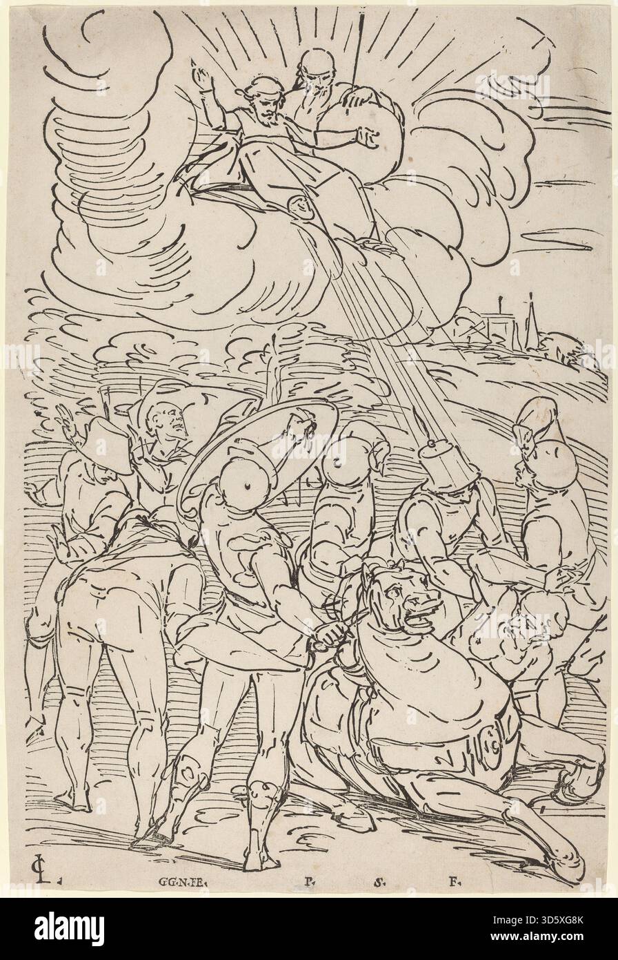 This circa 1560 painting after Luca Cambiaso by Master GGN depicts the ...