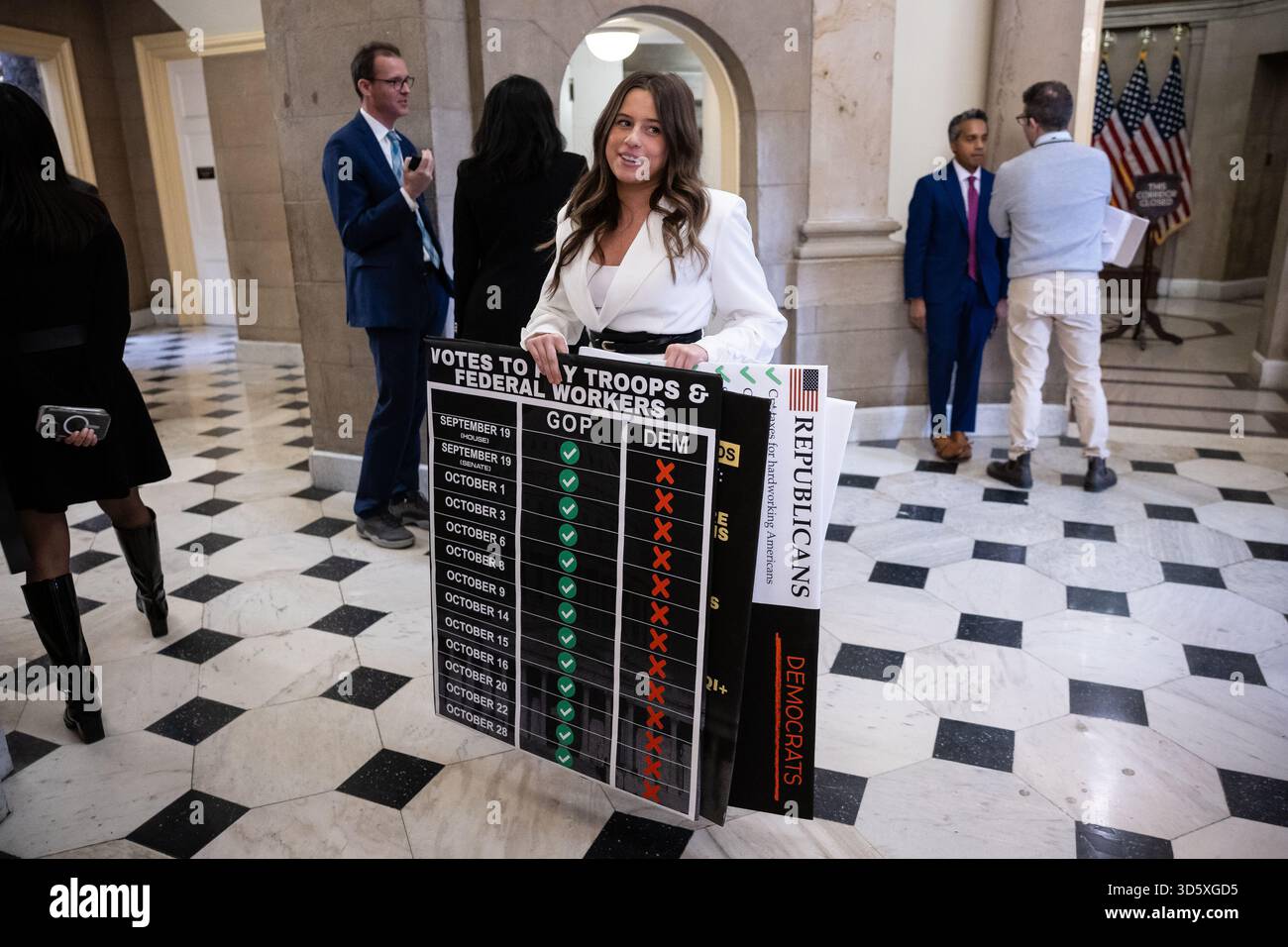Lilly Robbins, a digital assistant for House Speaker Mike Johnson (R-La ...