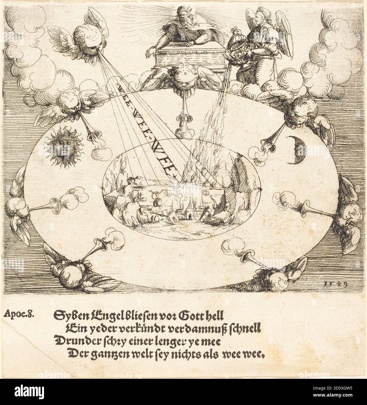 This 1549 engraving by Augustin Hirschvogel depicts the biblical scene ...