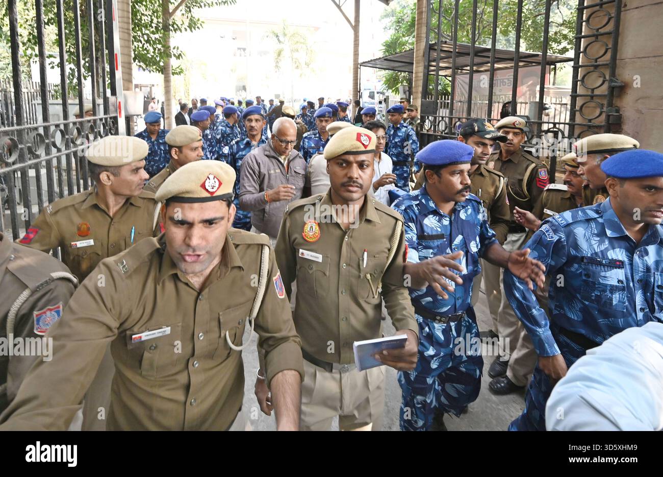 NEW DELHI, INDIA - NOVEMBER 17: Heavy security deployed as Amir Rashid ...
