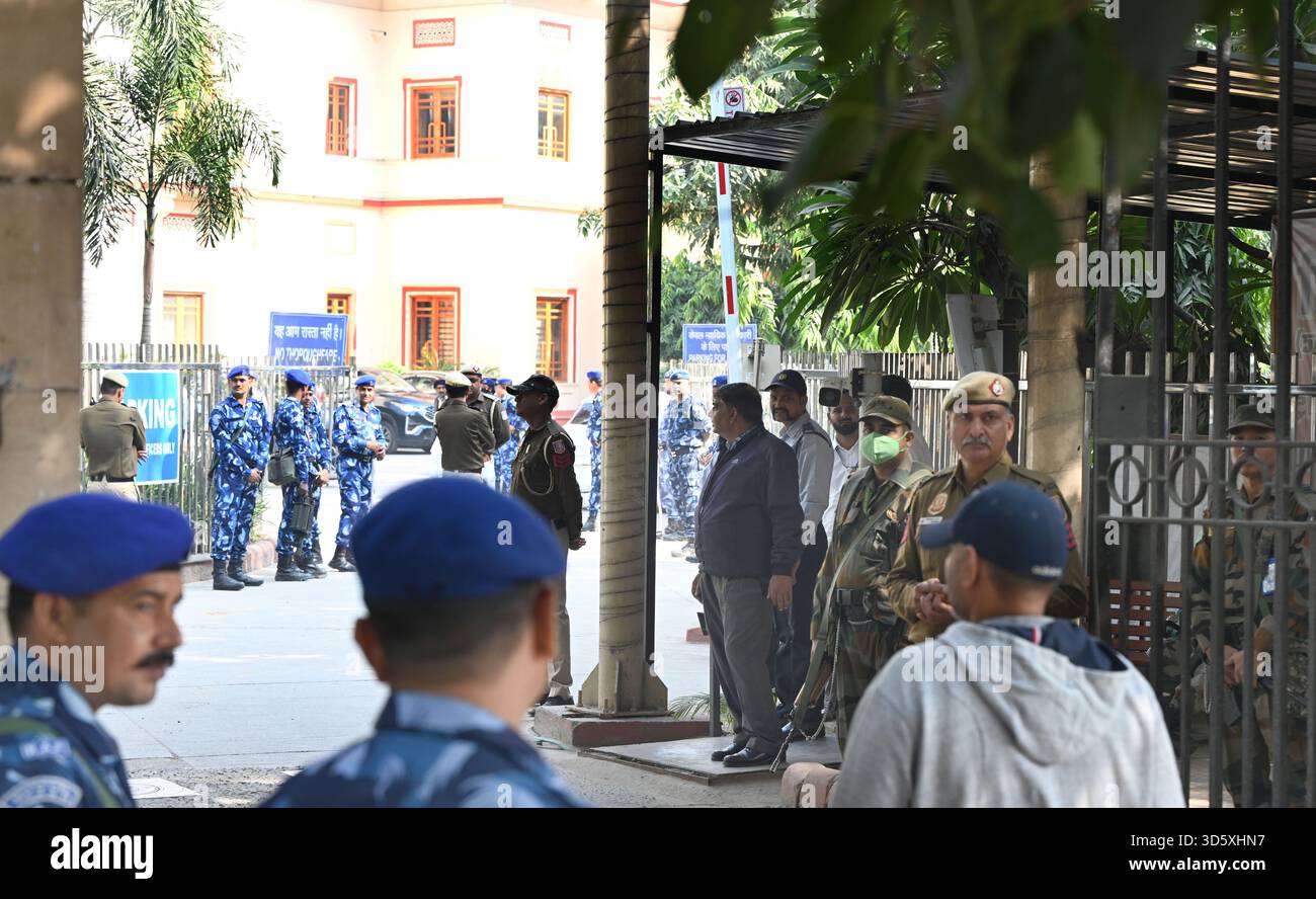 NEW DELHI, INDIA - NOVEMBER 17: Heavy security deployed as Amir Rashid ...