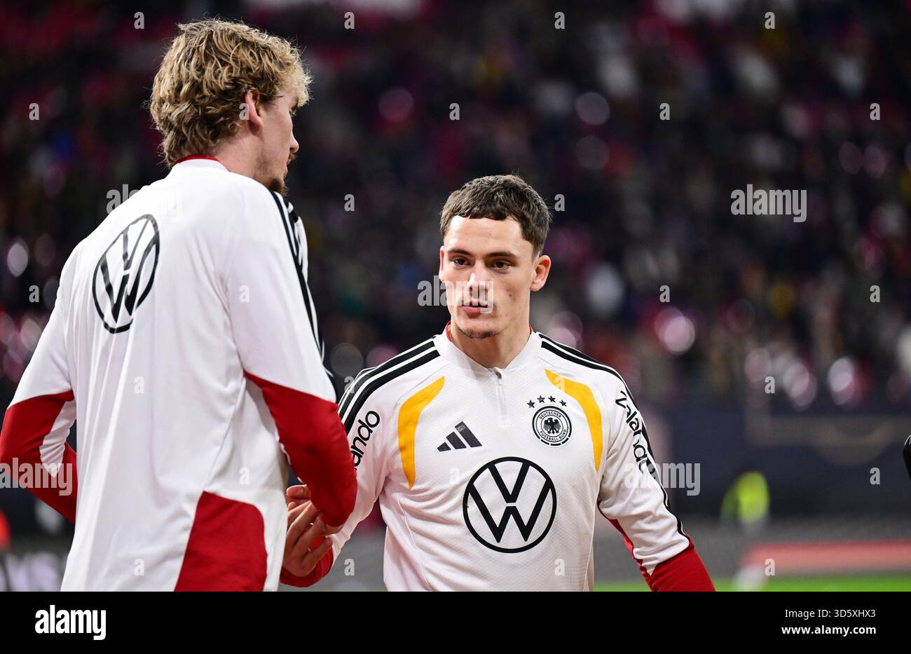 from left: Nick Woltemade, Florian Wirtz (Germany) Leipzig, November 17 ...