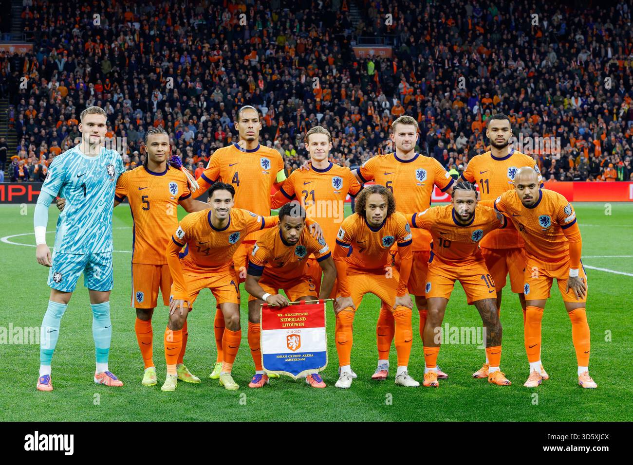 teamphoto of the Netherlands, Bart Verbruggen of the Netherlands ...