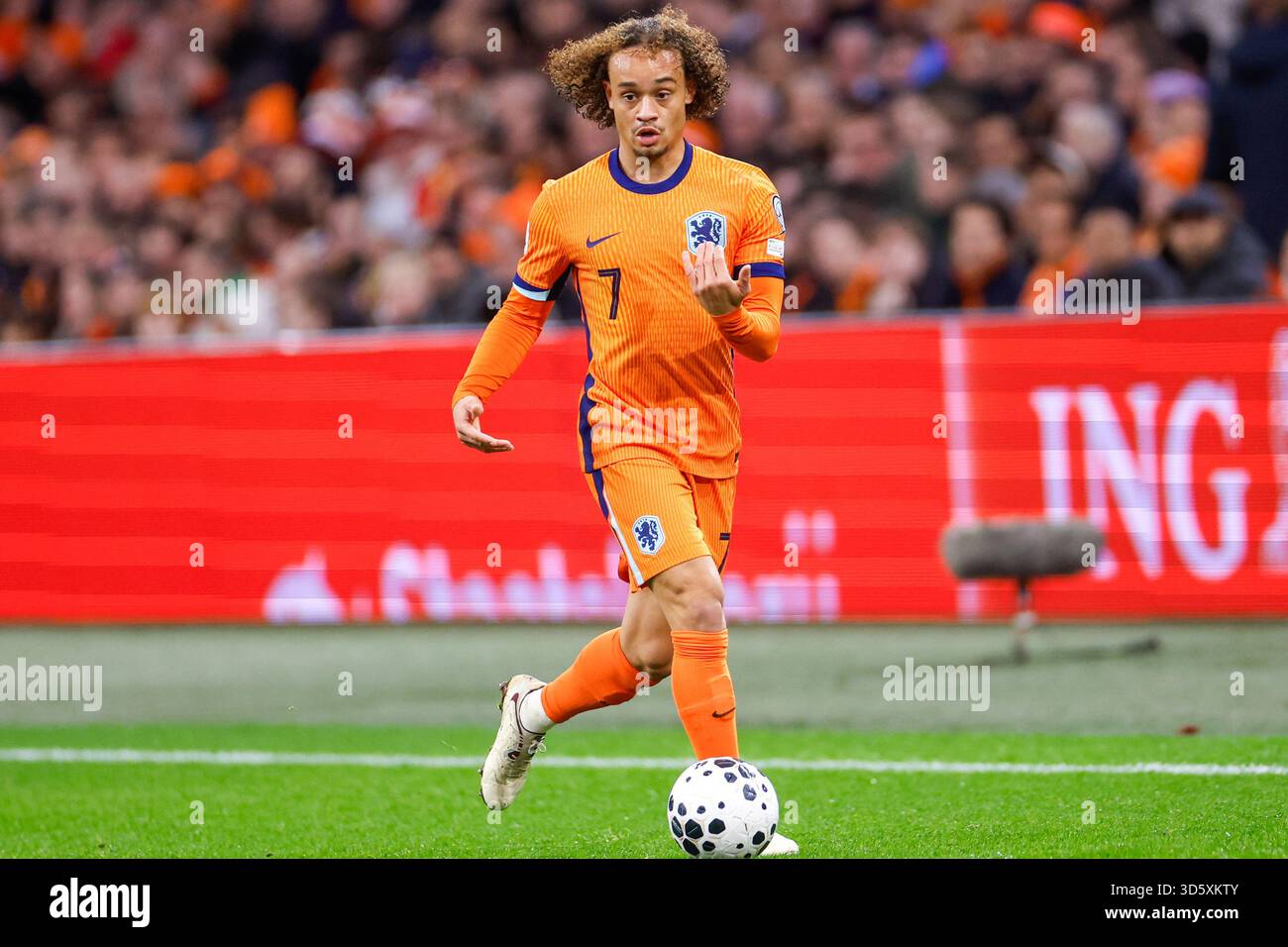 Xavi Simons of the Netherlands during the FIFA World Cup 2026 qualifier ...