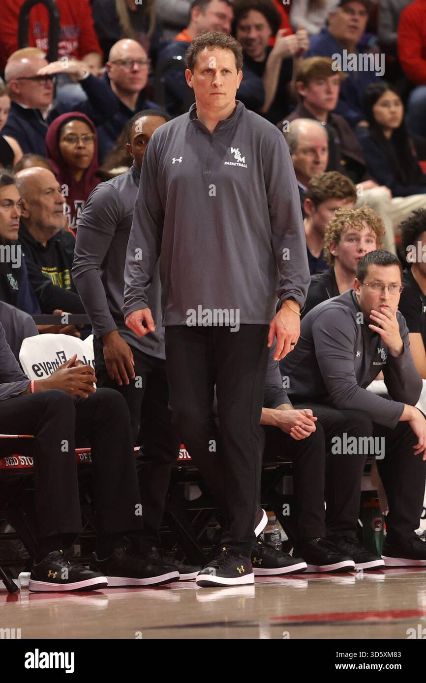 William & Mary head coach Brian Earl during the first half of an NCAA ...