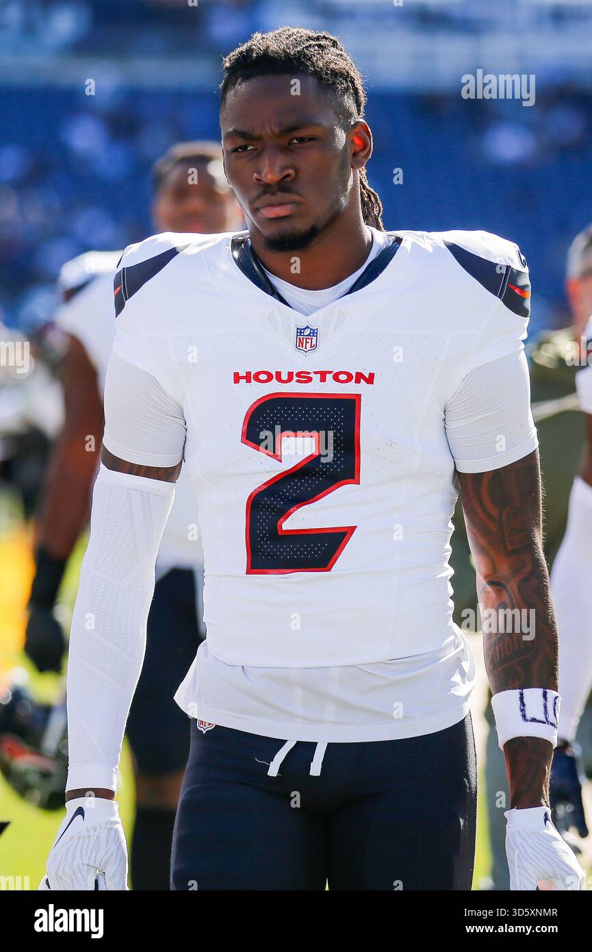 Houston Texans safety Calen Bullock (2) walks to the locker room prior ...
