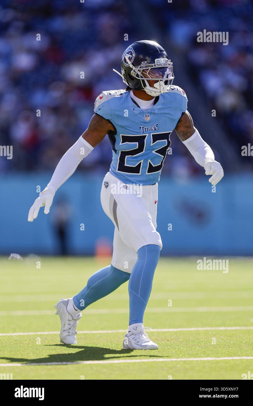 Tennessee Titans safety Kevin Winston Jr. (23) defends during the first ...