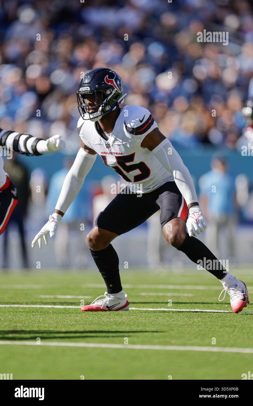Houston Texans linebacker E.J. Speed (45) defends during the first half ...