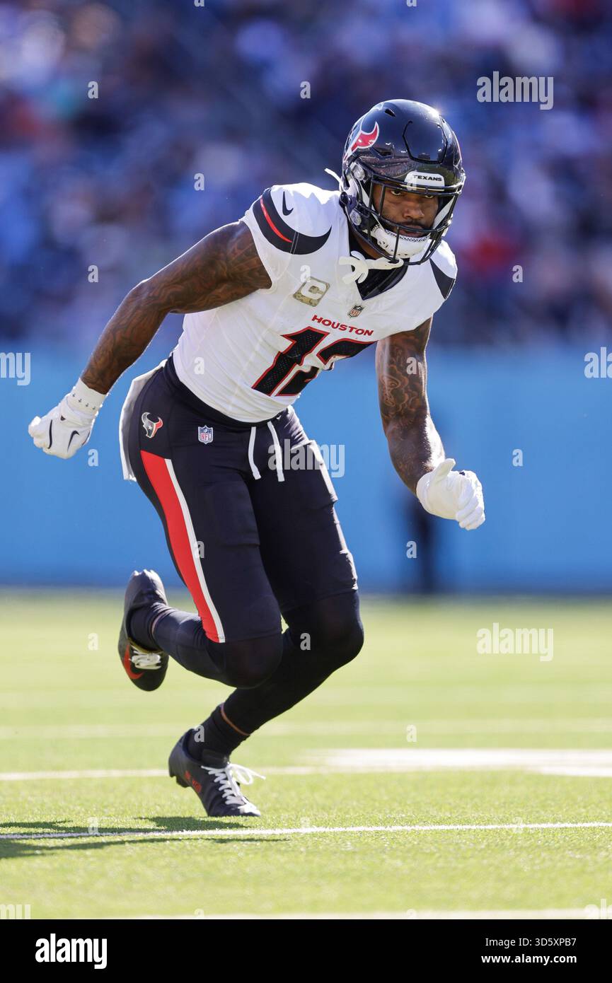 Houston Texans wide receiver Nico Collins (12) runs a route during the ...